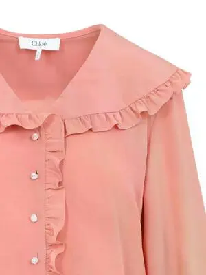 Chloé Ruffled Silk Top