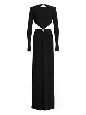 Ralph Lauren Cutout-detail Embellished Jumpsuit - Black