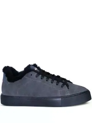 HIDE&JACK Fur-trim Sneakers - Grey