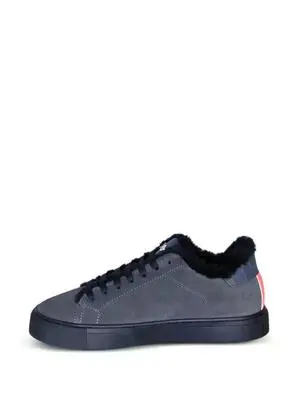 HIDE&JACK Fur-trim Sneakers - Grey