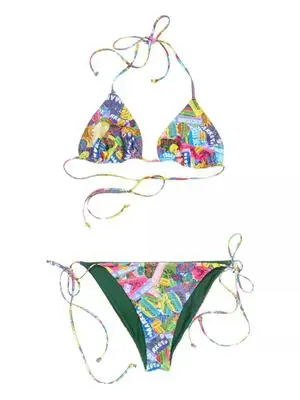 Acne Studios Graphic-print Bikini - Pink