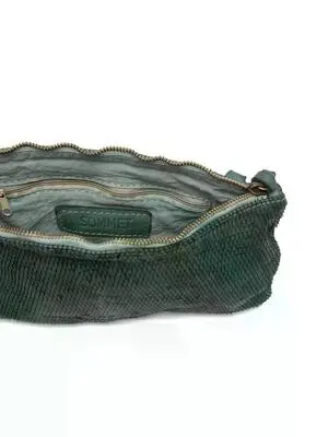 SOMMET Textured Cross Body Bag - Green