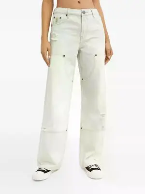ONETEASPOON Distressed Wide-leg Jeans