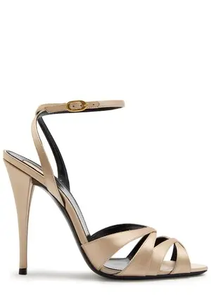Saint Laurent Touze 110 Satin Sandals
