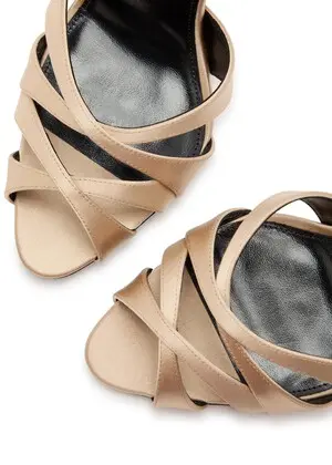 Saint Laurent Touze 110 Satin Sandals