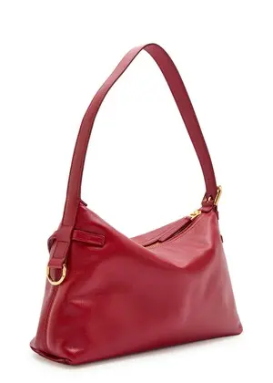 Givenchy Voyou Mini Leather Shoulder Bag - Dark Red