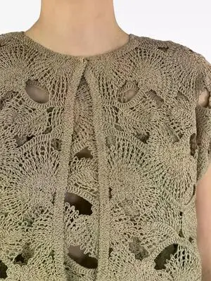 KANGRA Openwork Knit Blouse