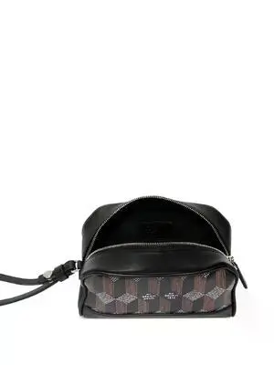 AU DEPART Hexagon Zip-fastening Pouch - Black