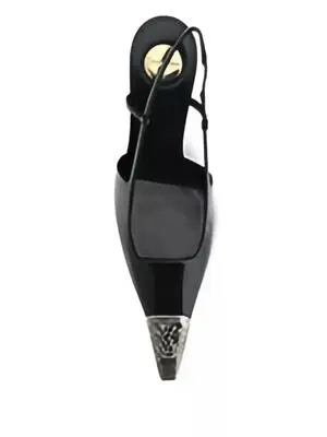 Saint Laurent 75mm Pointed-toe Slingback Pumps