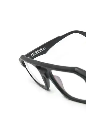 KUBORAUM K33 Square-frame Glasses - Black