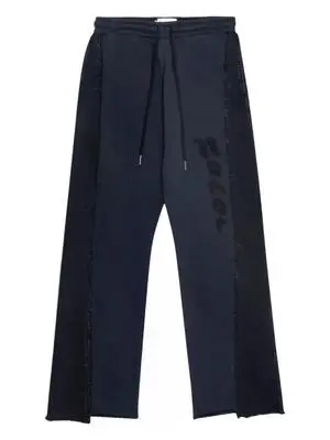 HONOR THE GIFT Denim-panel Track Pants - Black