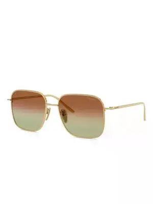 Prada Square-frame Sunglasses - Gold