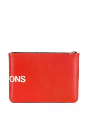 Comme Des Garçons Logo Zip Clutch