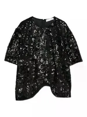 NICCOLO PASQUALETTI Onda Sequinned Top