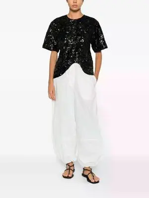 NICCOLO PASQUALETTI Onda Sequinned Top