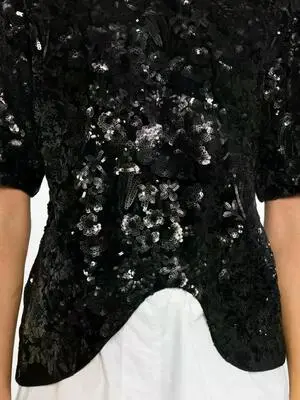 NICCOLO PASQUALETTI Onda Sequinned Top