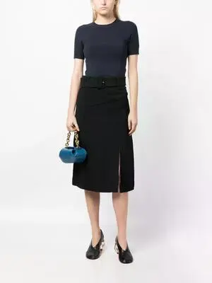 3.1 Phillip Lim Crepe-texture Short-sleeve Top