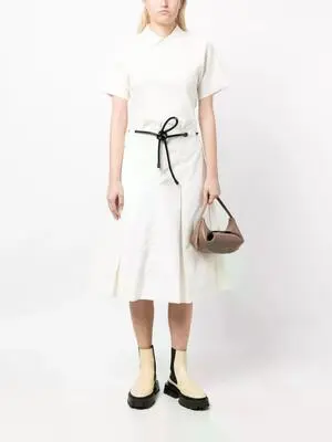 3.1 Phillip Lim High-waisted Origami Midi Skirt