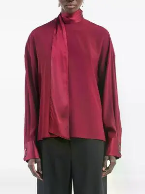 Maria Mcmanus Scarf Detailed Blouse - Red