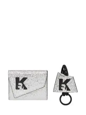 Karl Lagerfeld Klj Geo Bifold Kchain Shiny Gp