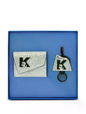 Karl Lagerfeld Klj Geo Bifold Kchain Shiny Gp