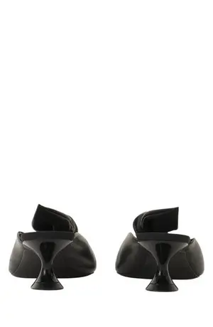 LANVIN Midnight Step Leather Mule - Black