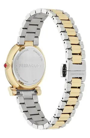 FERRAGAMO Gancini Mother-of-pearl Two-tone Watch