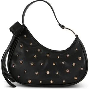 Badgley Mischka Arabella Studded Bow Shoulder Clutch