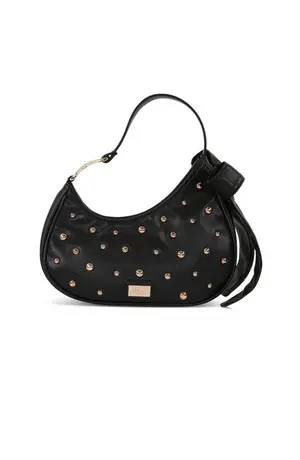 Badgley Mischka Arabella Studded Bow Shoulder Clutch