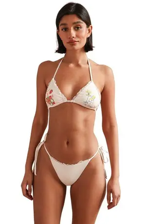 DIPPIN DAISY'S Bondi Cheeky Bikini Bottom - Ecru