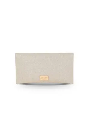 Badgley Mischka Sarah Envelope Clutch With Crystal Brooch
