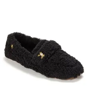 DEARFOAMS Madeline Luxe Teddy Loafer - Black