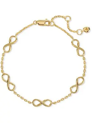 DEVATA Infinity Five-charm Chain Bracelet - Yellow Gold