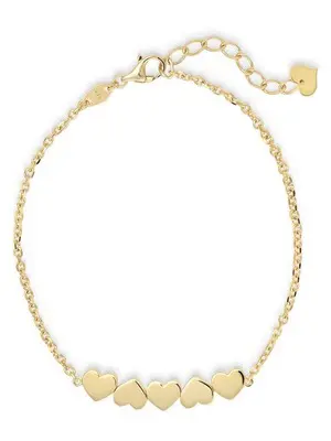 DEVATA Sweet Heart 14k Gold Chain Bracelet