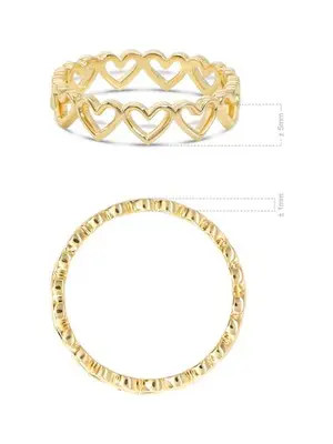 DEVATA Sweet Heart 14k Gold Ring