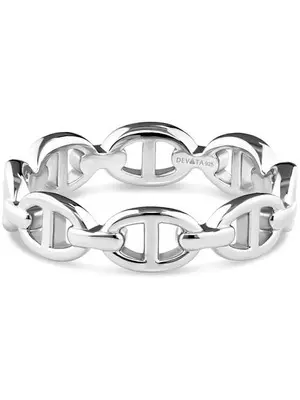 DEVATA Mariner Anchor Band Ring - Silver