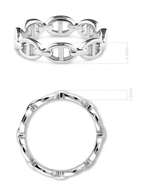 DEVATA Mariner Anchor Band Ring