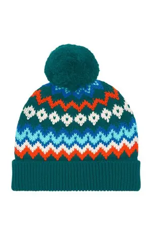 PRIMARY Fair Isle Beanie - Spruce Rainbow Fairisle