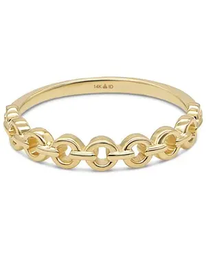 DEVATA 14k Gold Cable Link Ring