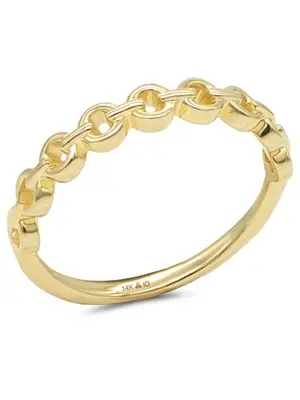 DEVATA 14k Gold Cable Link Ring