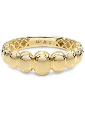 DEVATA Dome 14k Gold Puffy Ring - Yellow Gold