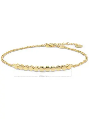 DEVATA Round Link Chain Bracelet In 14k Gold