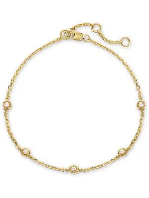 DEVATA Freshwater Pearl Chain Bracelet - Yellow Gold