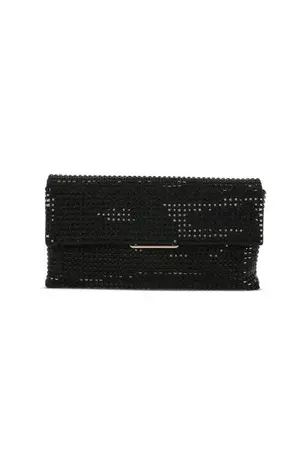 Badgley Mischka Jayden Crystal Envelope - Black