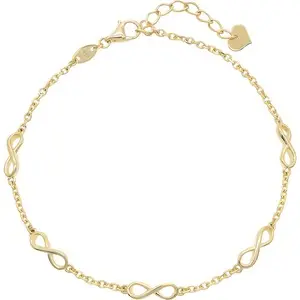 DEVATA Infinity Five-charm Chain Bracelet In 14k Gold - Yellow Gold