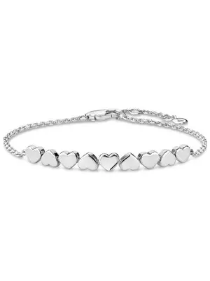 DEVATA Heart Chain Bracelet - Silver