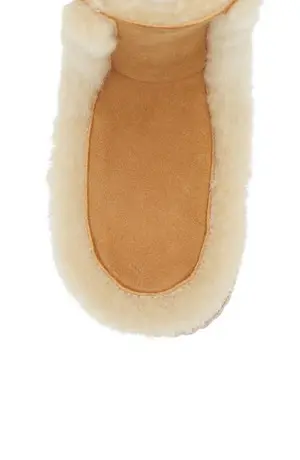 4CCCCEES Plia Fero Genuine Shearling Platform Bootie - Camel