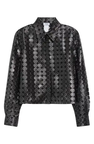 Akris Dot Semisheer Button-up Shirt