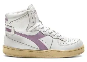 DIADORA Basket Suede High-top Sneakers - White/lavender Mist