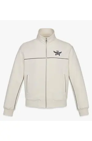 Mcm Essential Logo Ponte Track Jacket - White